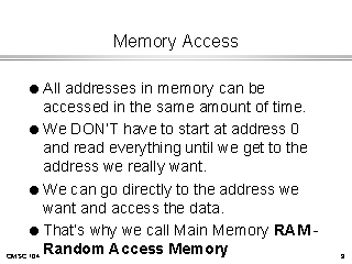 Memory Access