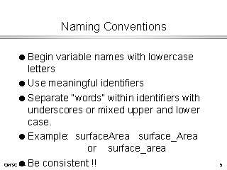 Naming Conventions