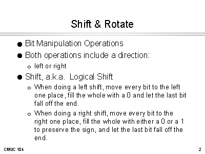 Shift & Rotate