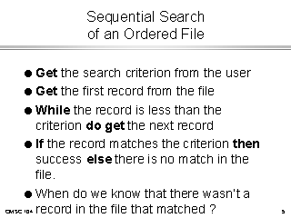 Sequential Search